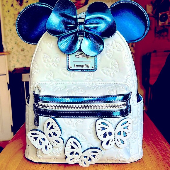 Loungefly and Disney | Bags | Blue Butterfly Backpack From Loungefly ...